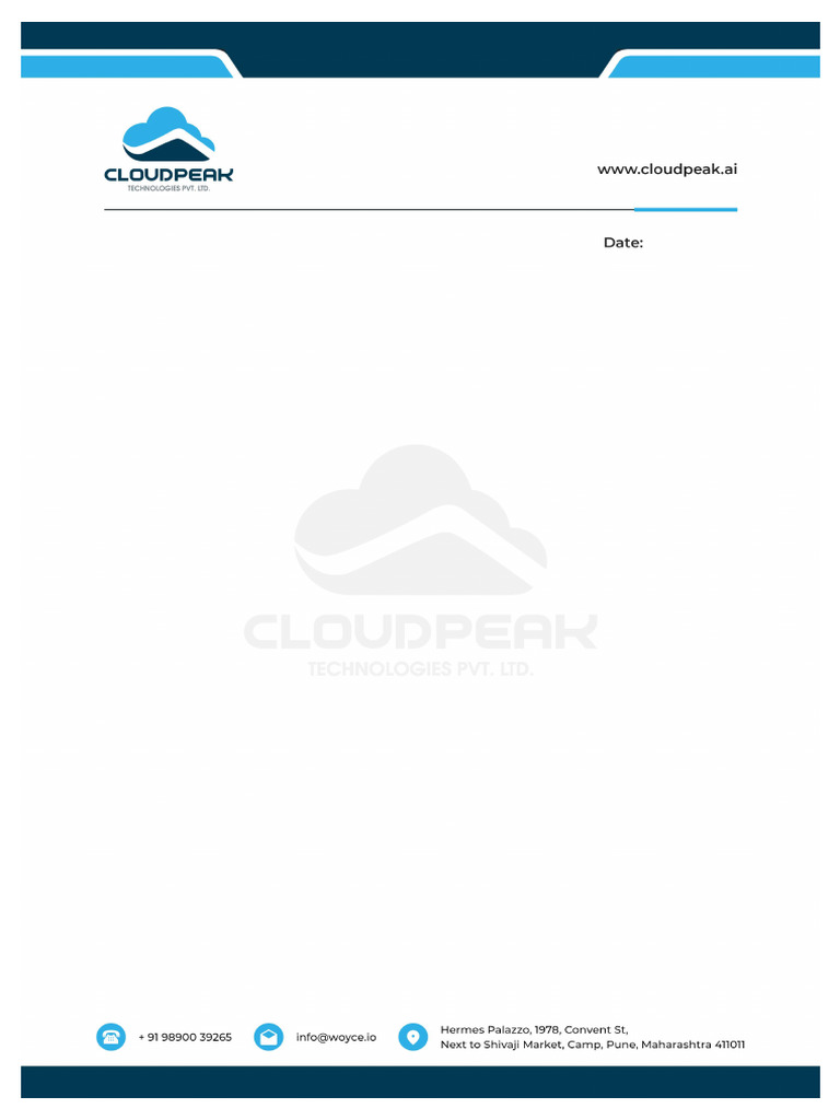 CloudPeak - Letterhead - 2 | PDF