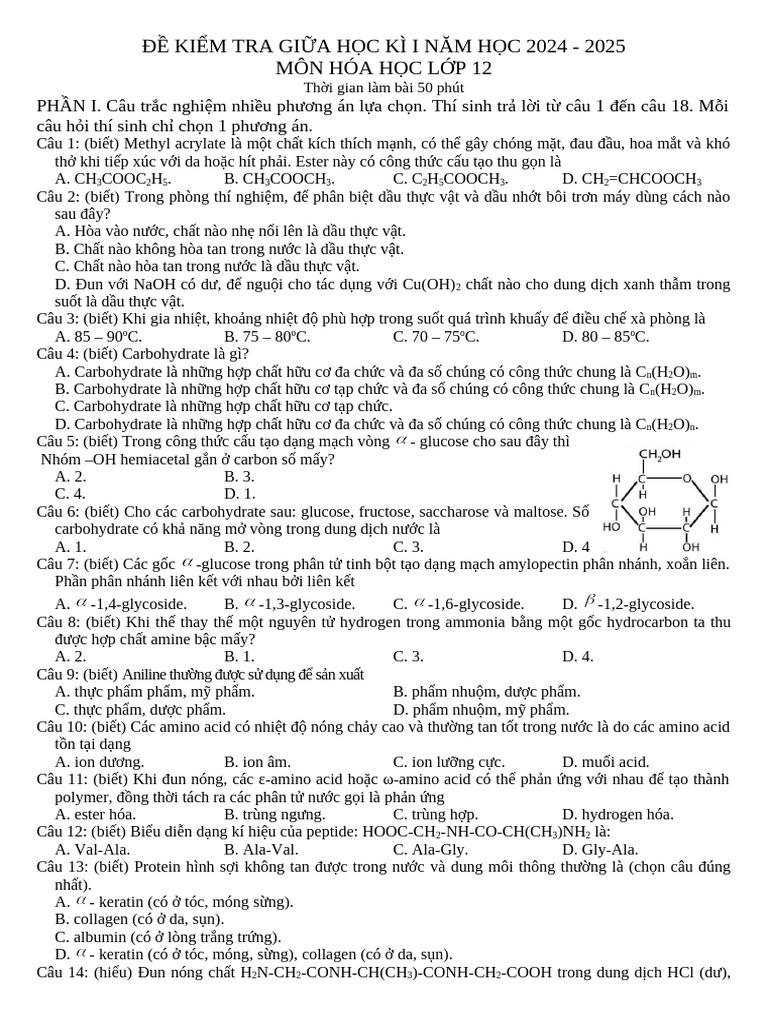 06 - Gki Hóa 12 - HS | PDF