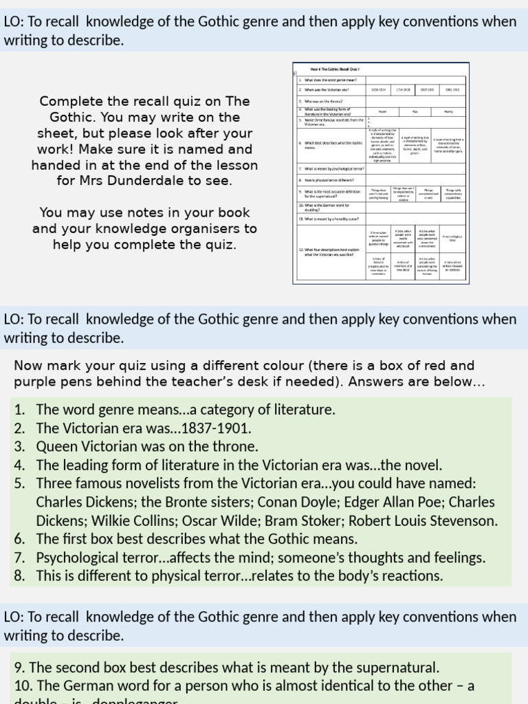 Understanding Gothic Genre Conventions | PDF