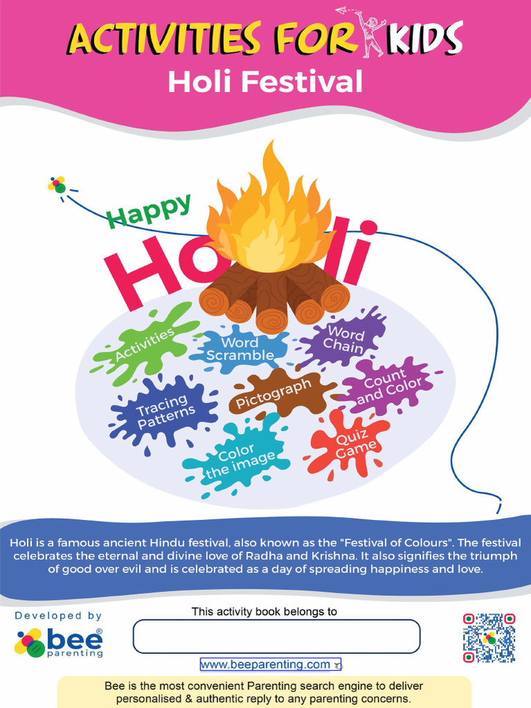 Holi Festival Worksheet | PDF