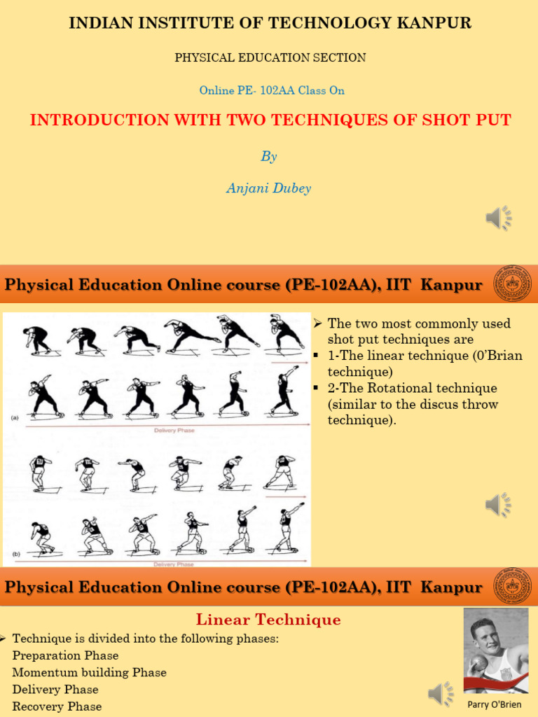 INTRODUCTION WITH TWO TECHNIQUES OF SHOT PUT w7 | PDF | Athletic Sports ...