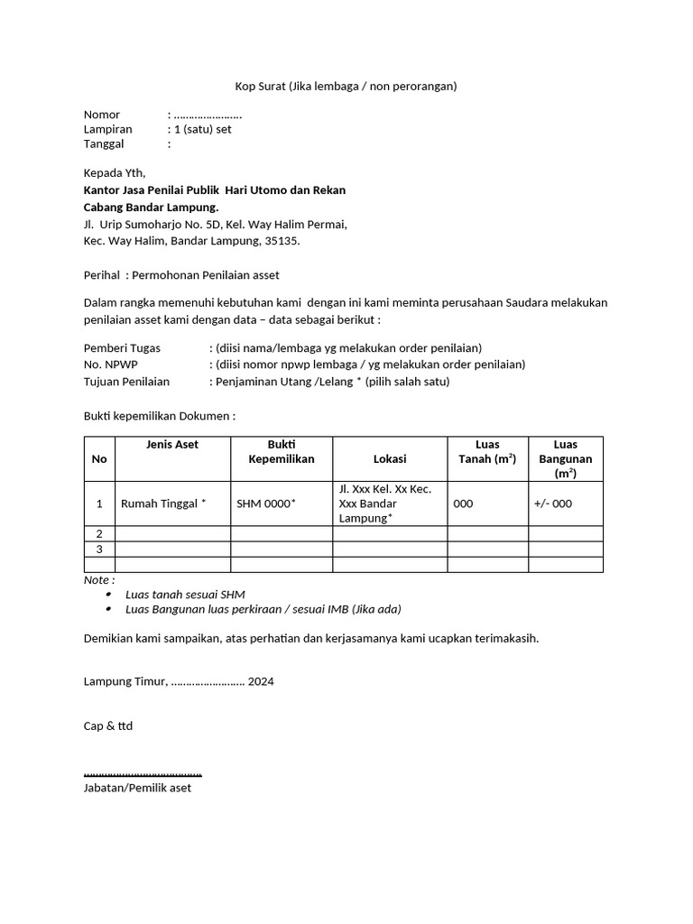 Surat Order Format | PDF