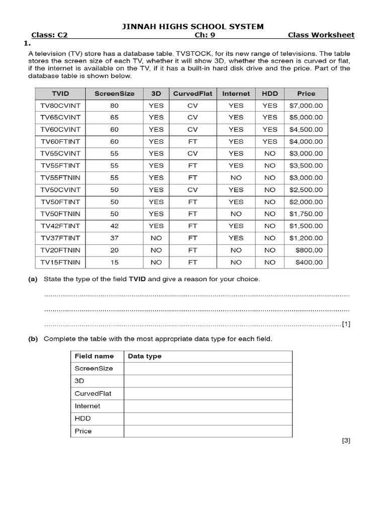 C2 Computer Onlne Worksheet 19-11-24 | PDF