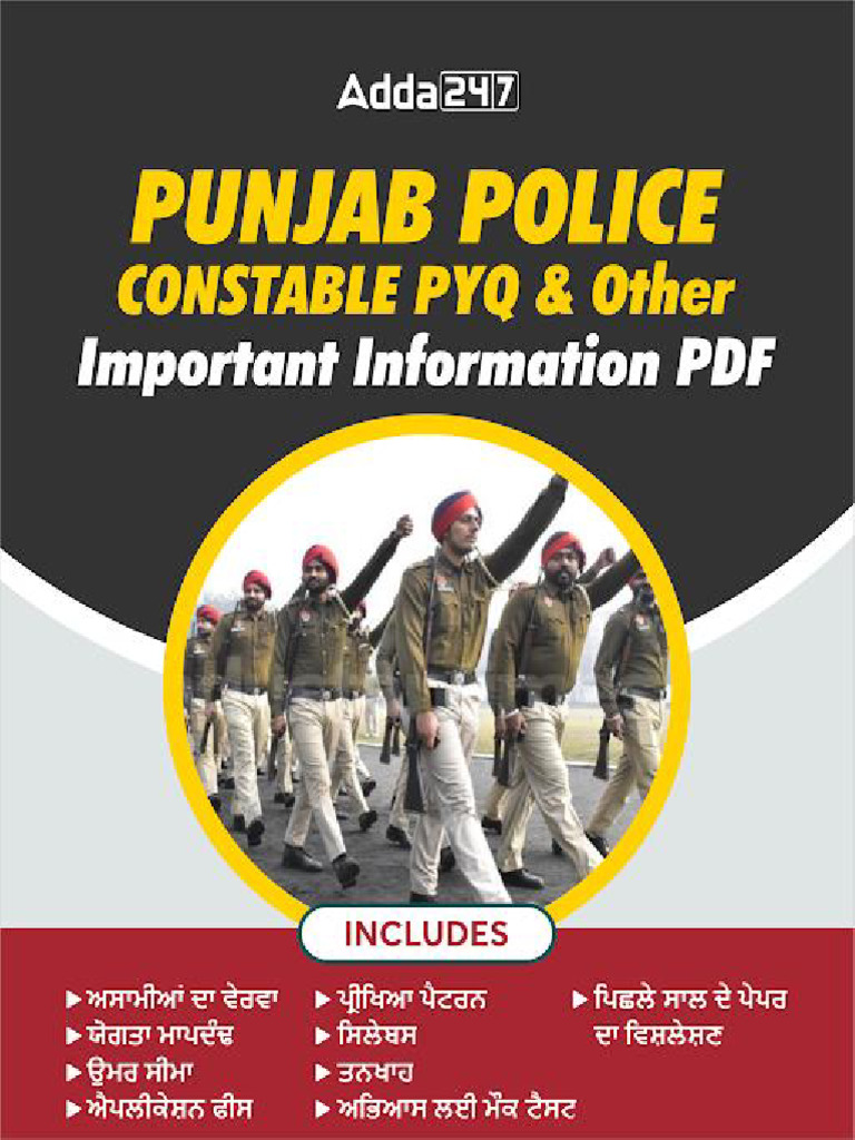 Decoding PDF of Punjab Police Constable 2025 - 2802 | PDF