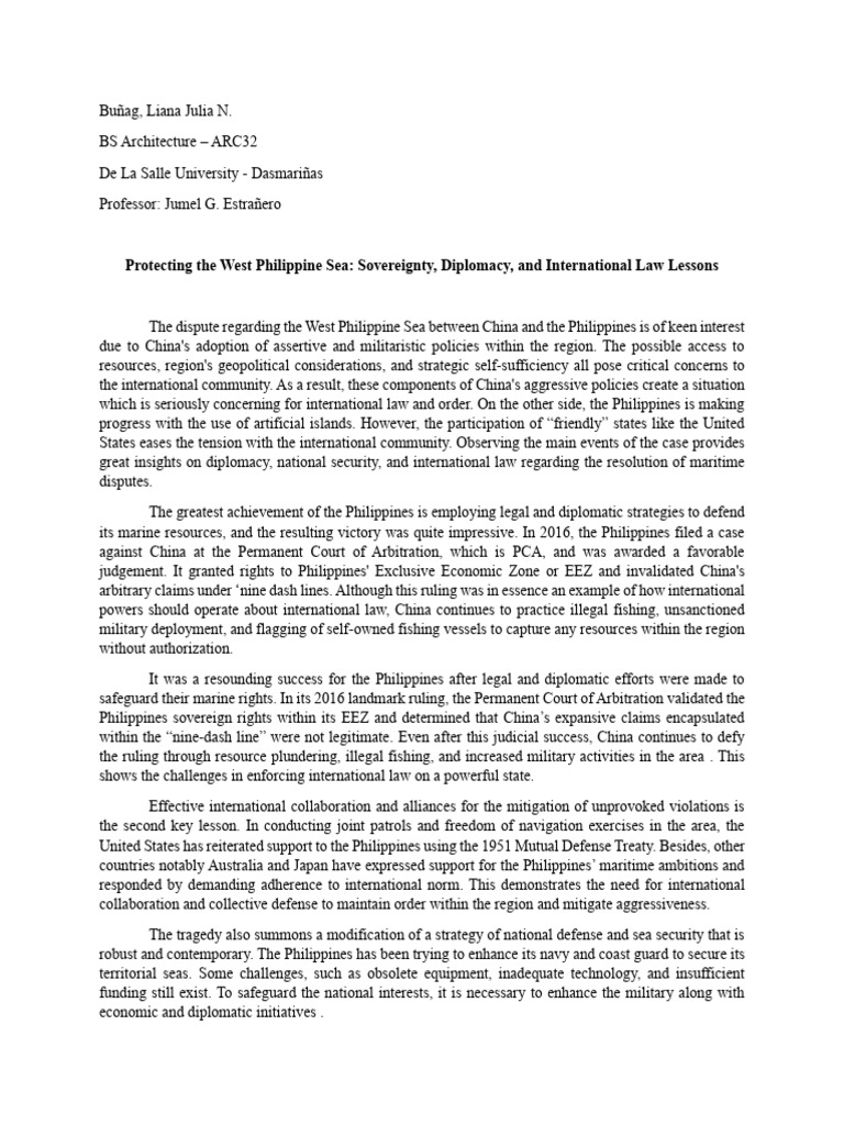 CP Buñag Arc32 Wps Forum | PDF | International Law | Exclusive Economic ...