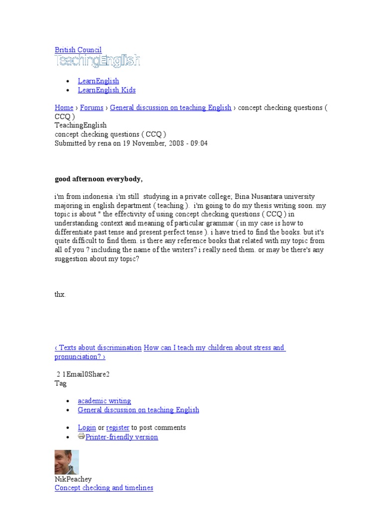 Check Concept Questions - Definitions | PDF | Question | Understanding