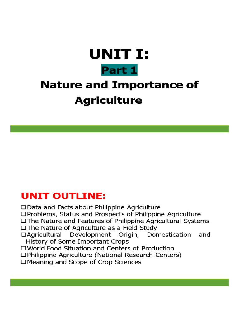 Unit 1 Complete | PDF | Agriculture | Environmental Degradation