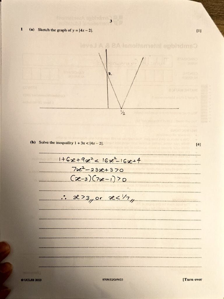 Maths Cambridge answer | PDF | Mathematical Concepts | Combinatorics