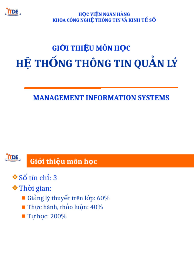 Chuong 0 - Gioi Thieu MIS | PDF