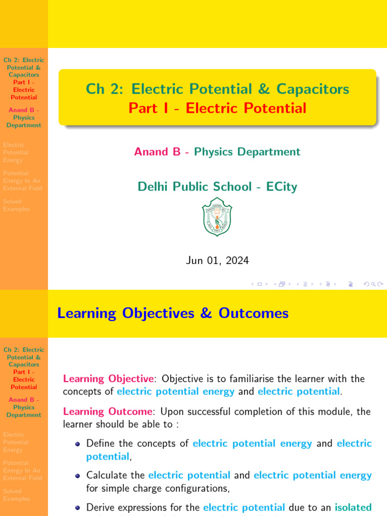 Electric Potential and Energy Explained | PDF | Electricity | Potential Energy