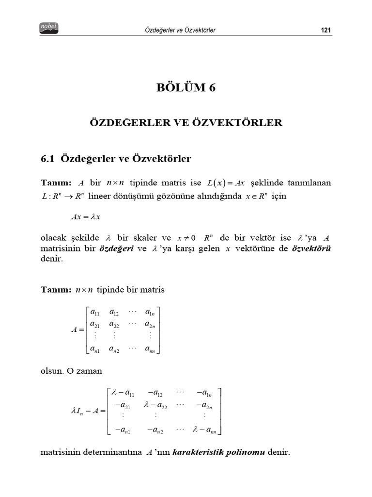 Lineer-Cebir-Ünite9_2 | PDF