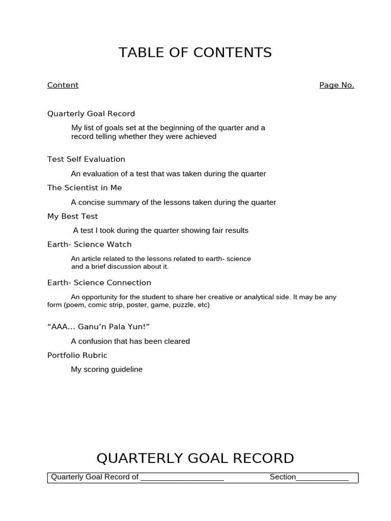 PORTFOLIO TEMPLATE | PDF | Cognition | Learning