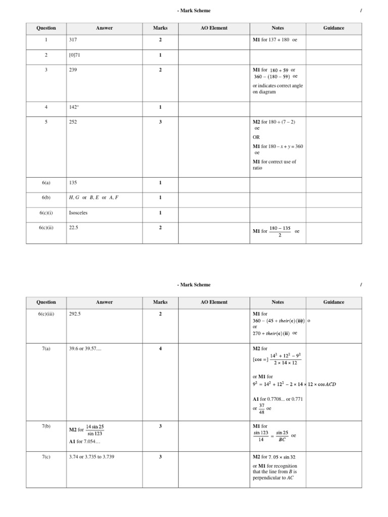 Three-Figure Bearings Ms | PDF | Elementary Geometry | Euclidean Geometry