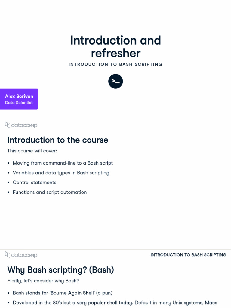 BASH 1 Introduction and Refresher - Shell | PDF
