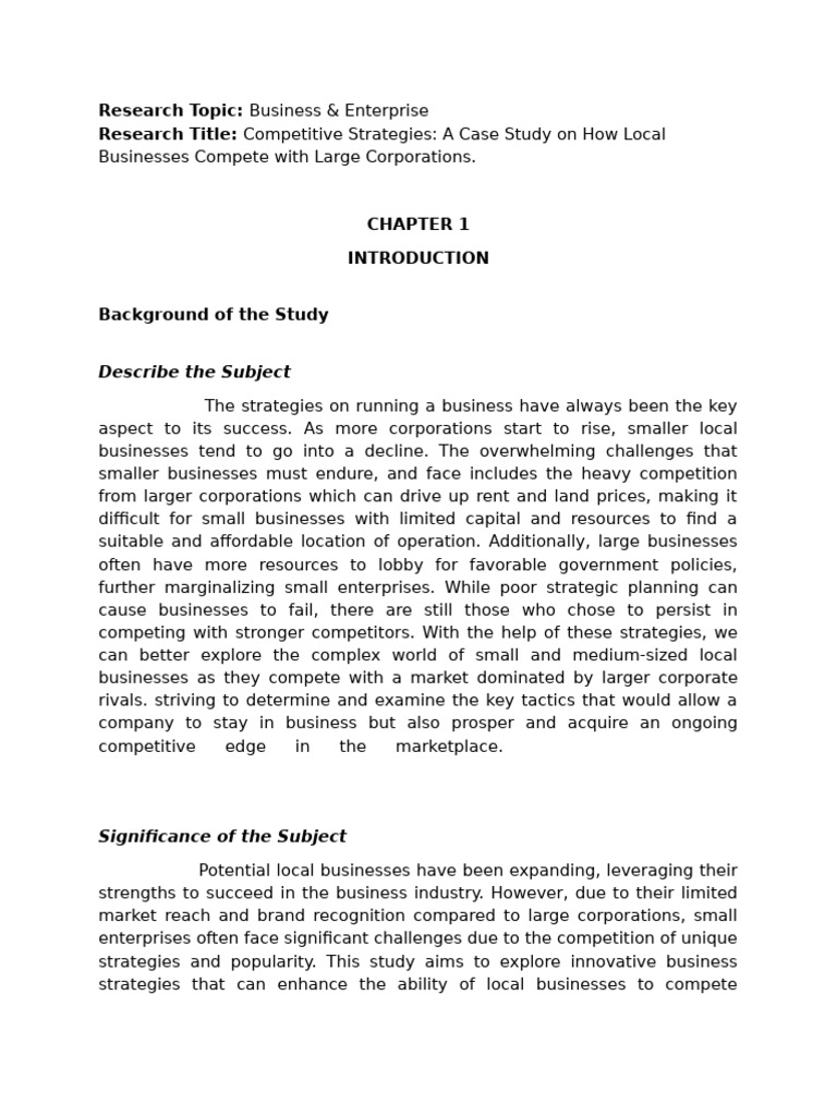 Group 2 | PDF | Entrepreneurship | Small Business