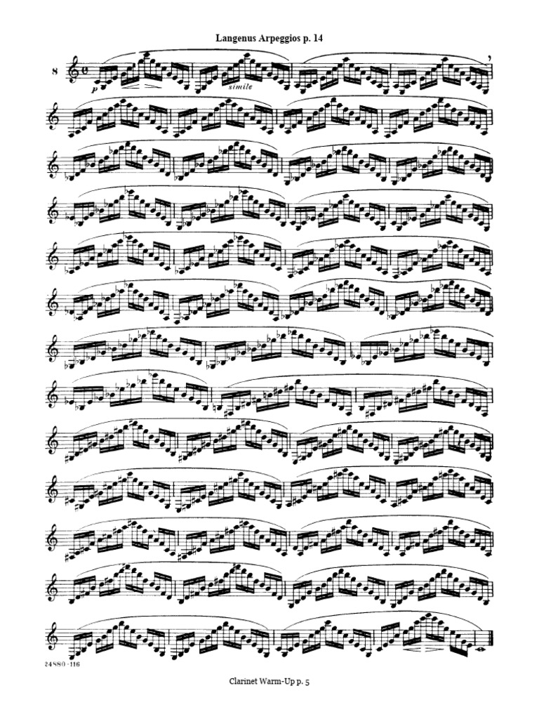 clarinet-warm-up-materials page 9 | PDF