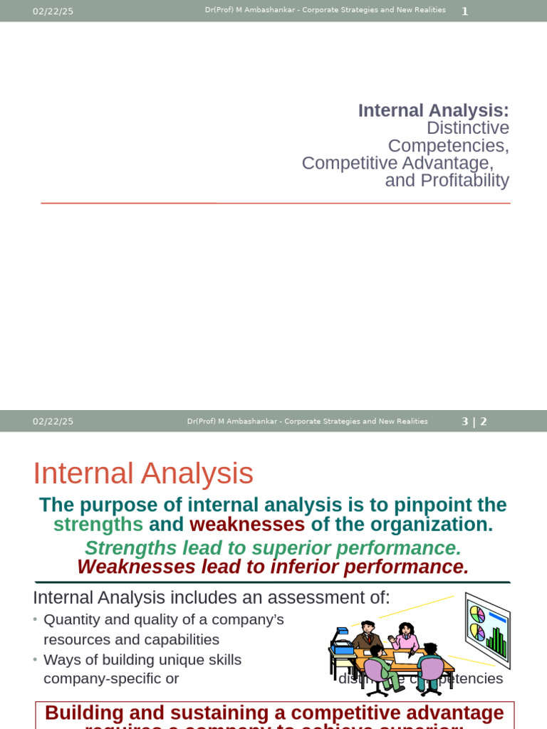 Internal Analysis for Competitive Advantage | PDF | Competitive ...