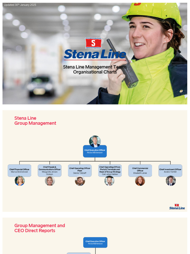 Stena Line Management Structure Overview | PDF