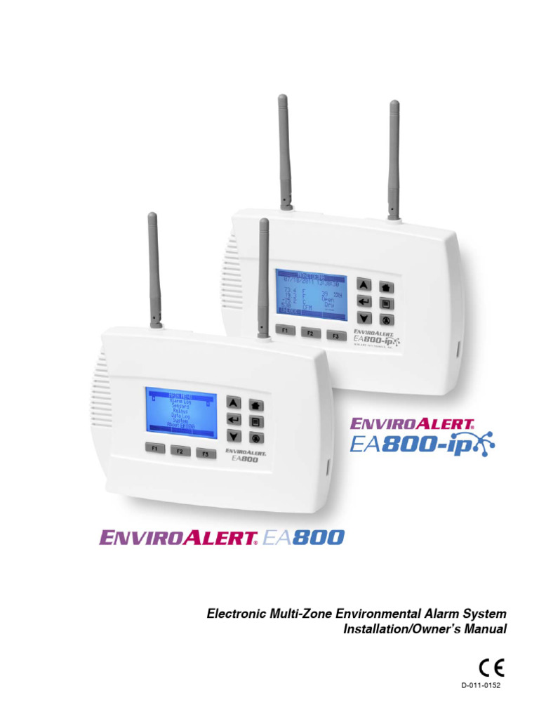 EnviroAltert EA800-ip Electronic Multi-Zone Environmental Alarm System ...