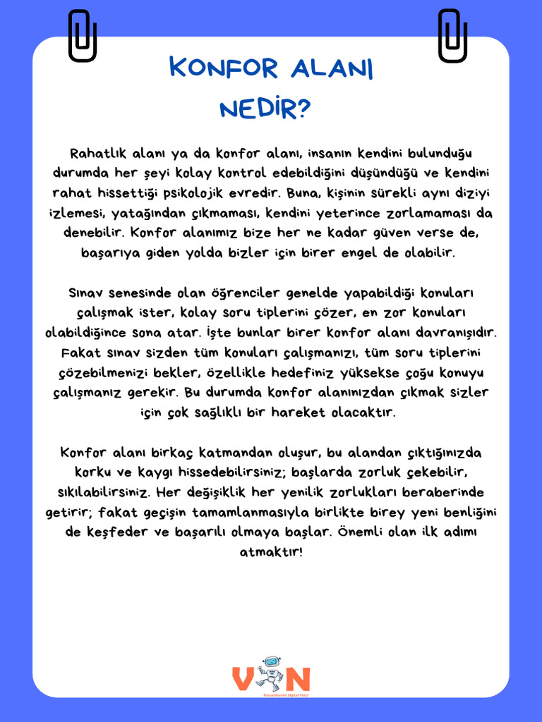 Konfor Alani Nedir? | PDF