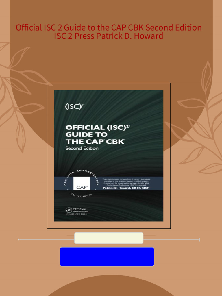 Official ISC 2 Guide To The CAP CBK Second Edition ISC 2 Press Patrick ...
