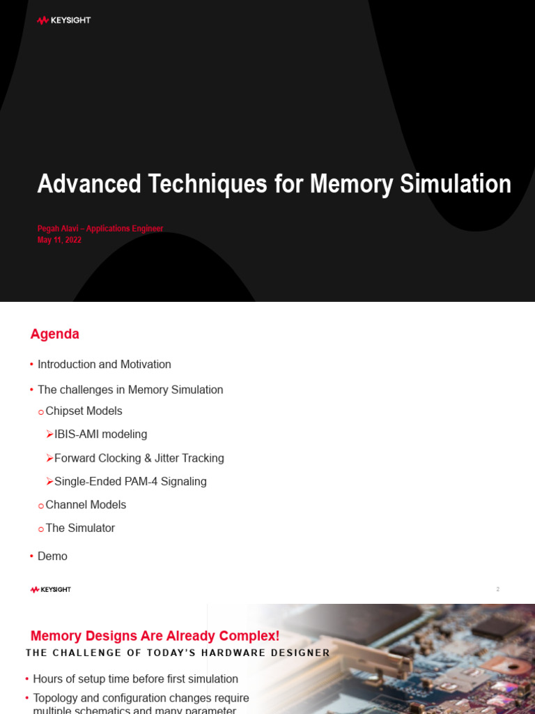 Memory Simulation Techniques Overview | PDF | Transmission Line | Amplifier