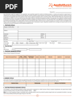 Proposal Form Yuva Bharat Health Policy | PDF | Insurance | Underwriting