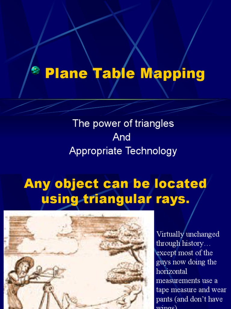 EE Plane Table Mapping | Download Free PDF | Map | Triangle