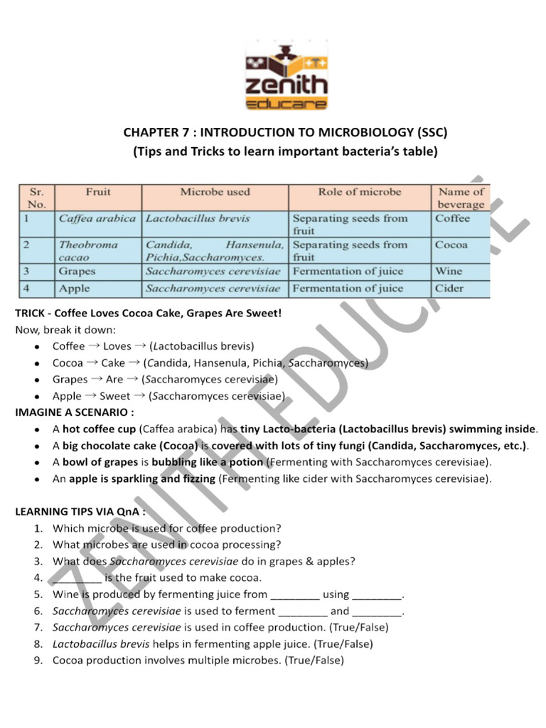 Microbiology X Booster (SSC) | PDF