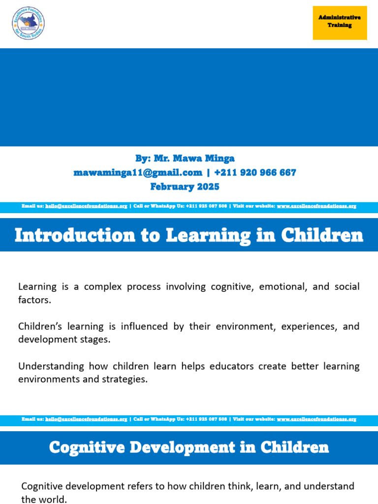 How Children Learn - Teaching and Learning Process | PDF | Educational ...