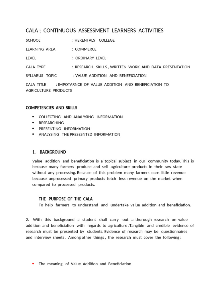 Commerce Form 4 Second Cala | PDF | Income Statement