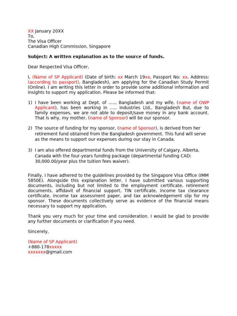 1. Letter of Explanation | PDF