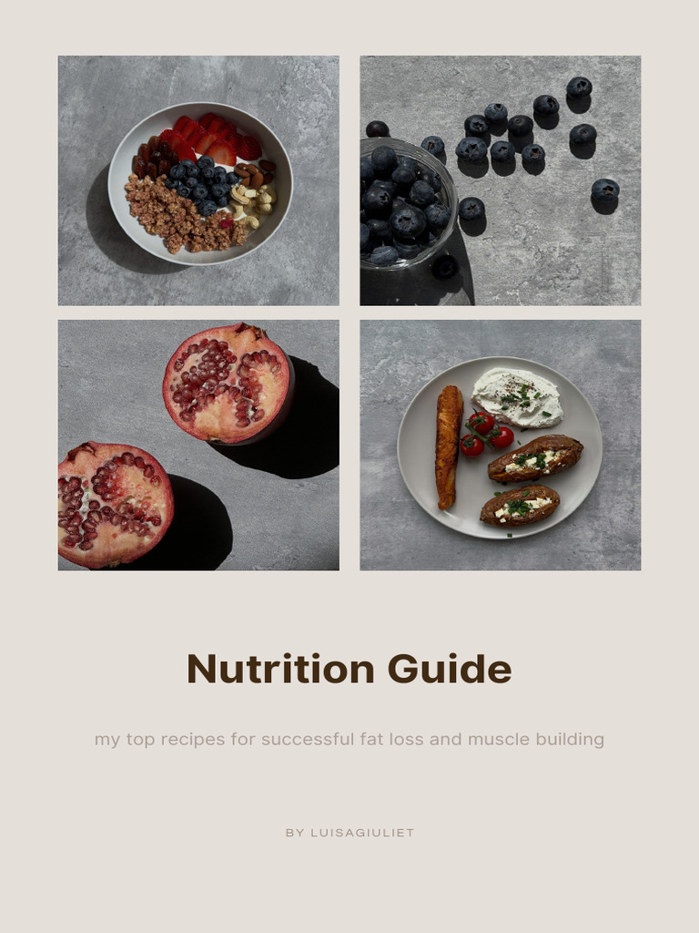 Nutrition Guide | PDF | Tofu | Nutrients
