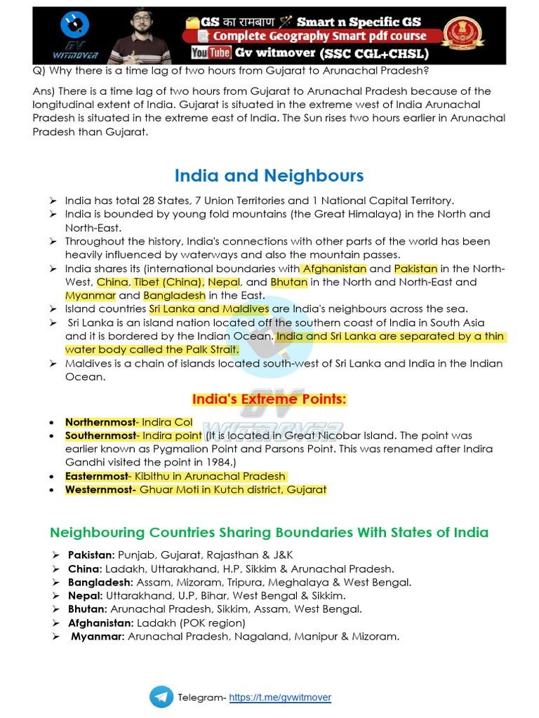 Geography PDF GV Kaksha - 13 | PDF