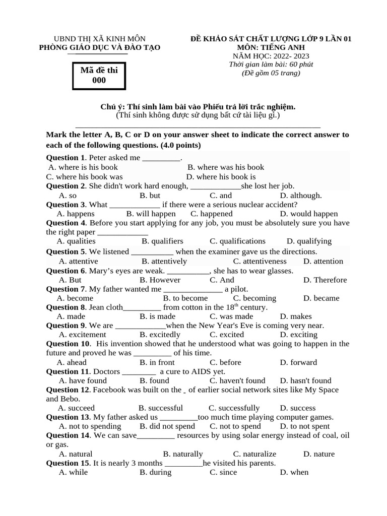 Anh 9 | PDF | Energy Conservation