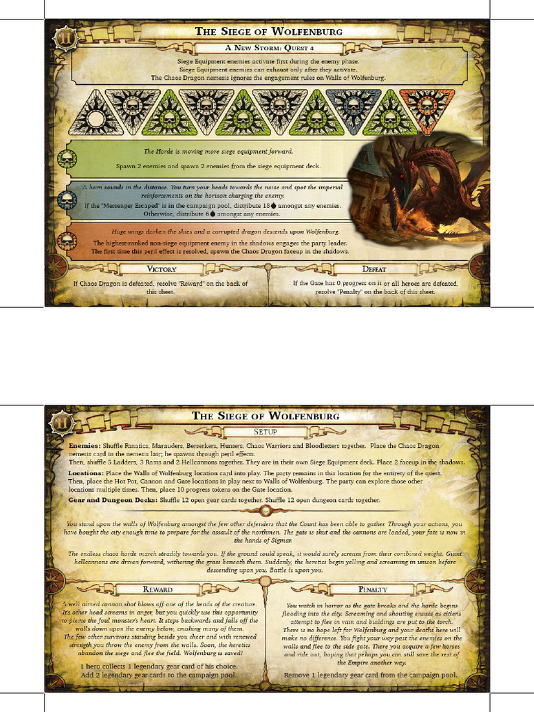 A New Storm - Quest 4 - The Siege of Wolfenburg PDF | PDF