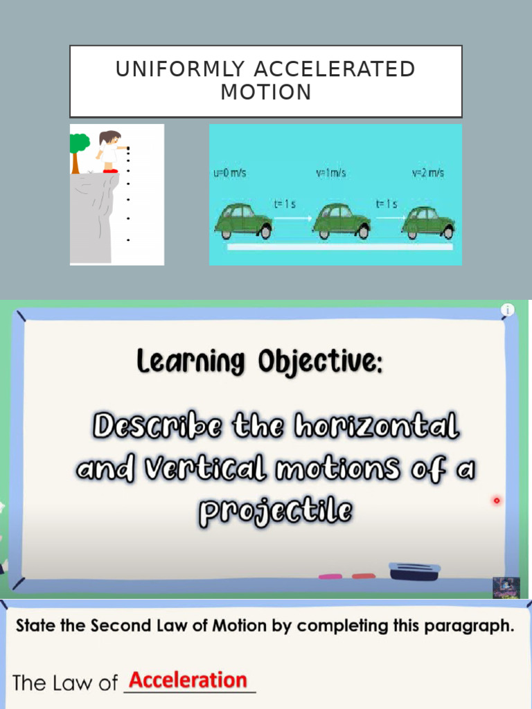 Uniformly Accelerated Motion | PDF