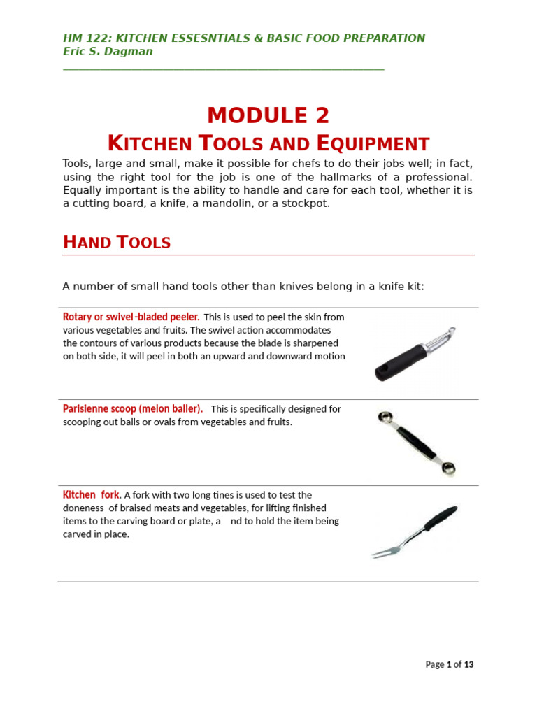 Module 2 Kitchen Equipment | PDF | Oven | Grilling