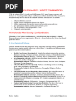 O Level Subjects Overview | PDF | Qualifications | Student Assessment ...