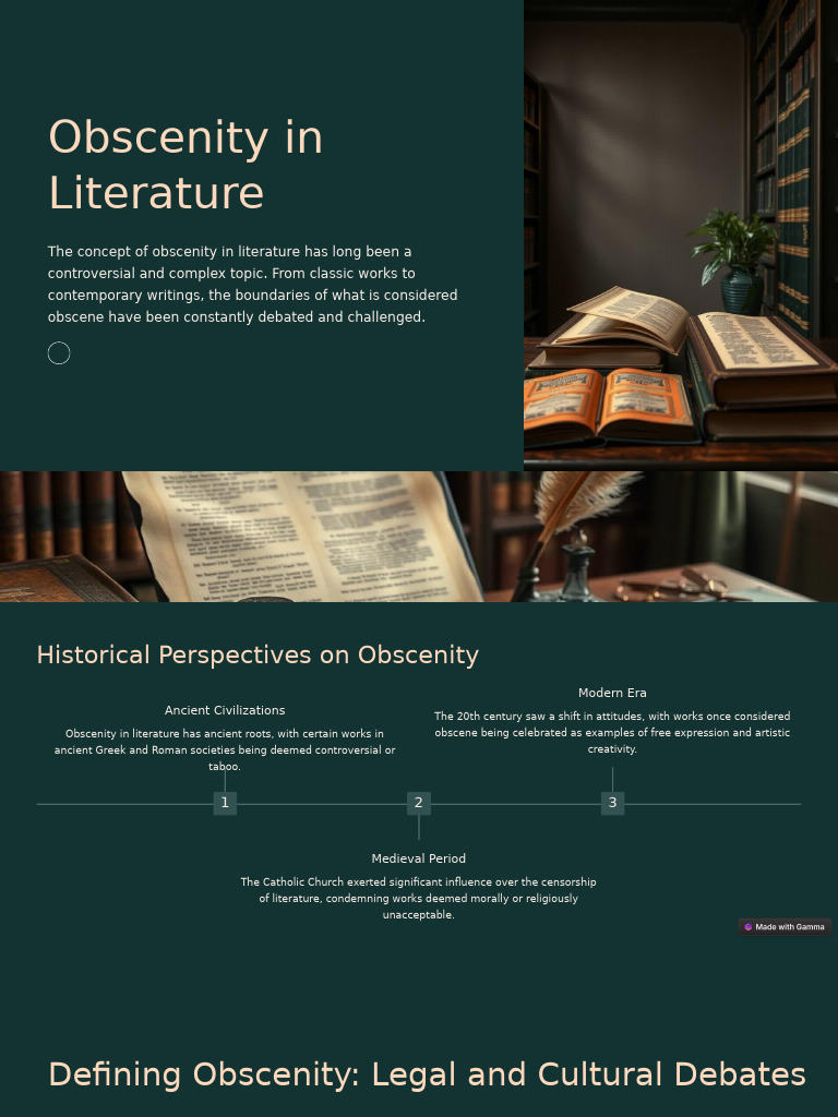 Obscenity in Literature: A Historical Overview | PDF | Freedom Of ...