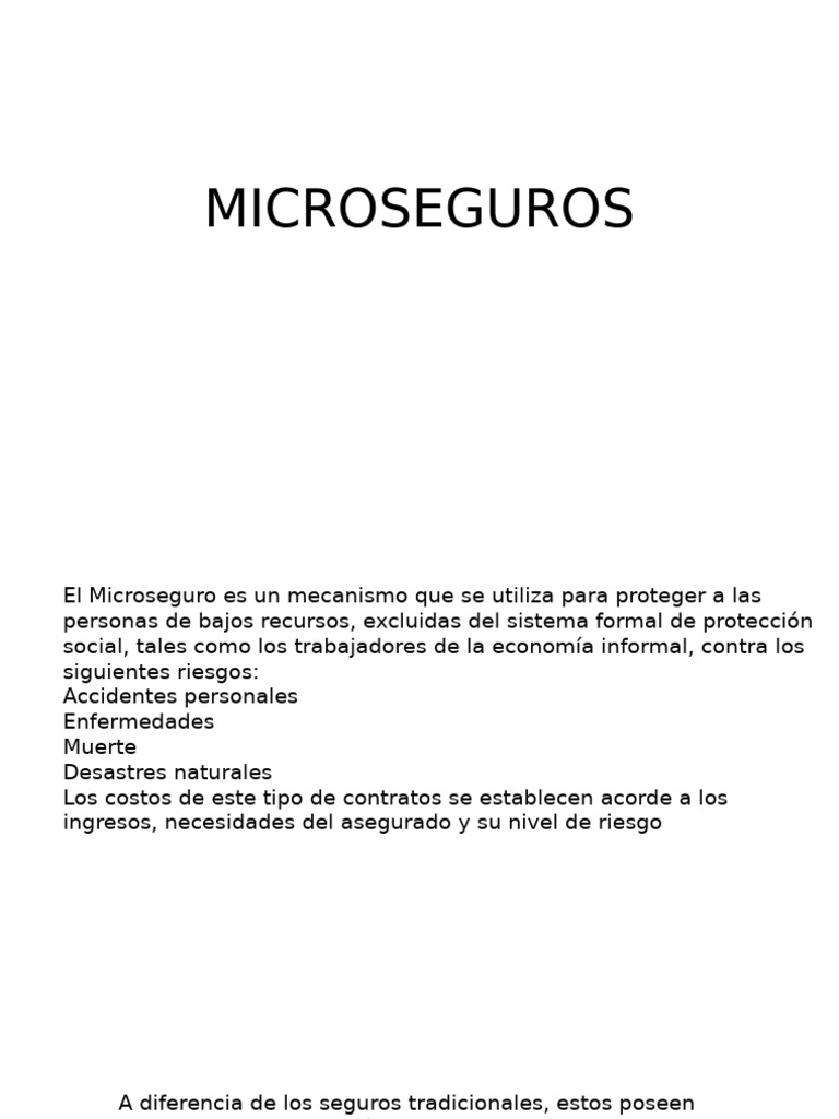 Power Micro Seguros | PDF