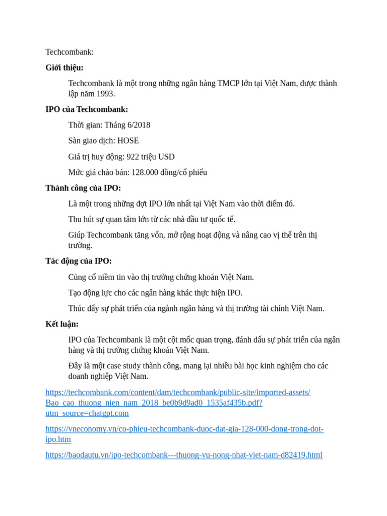 Techcombank | PDF