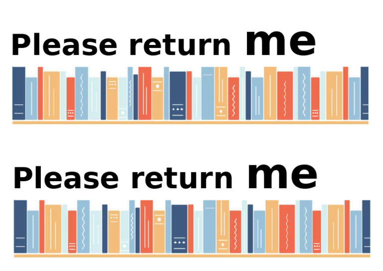 Please Return Me After Read | PDF