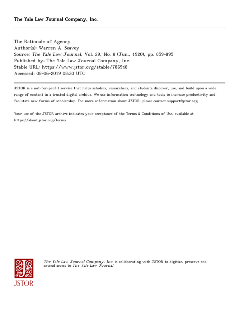 Agency Material | PDF | Law Of Agency | Legal Liability