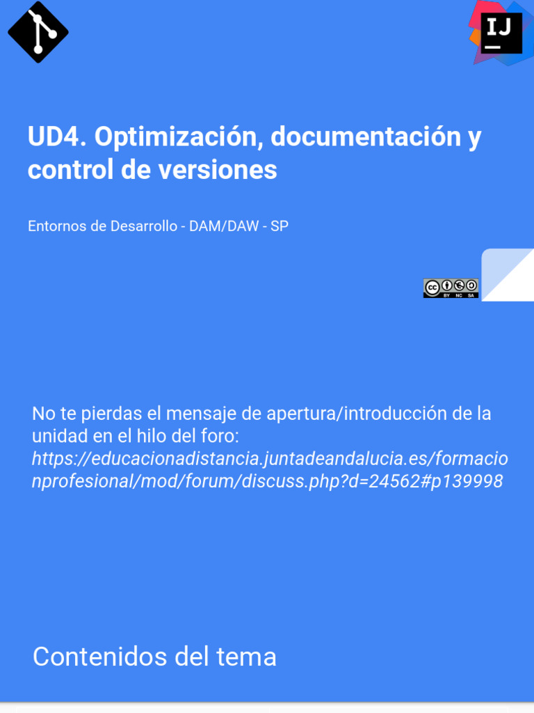ED DAW UD04 Presentación | PDF | Control de versiones | Ingeniería de software