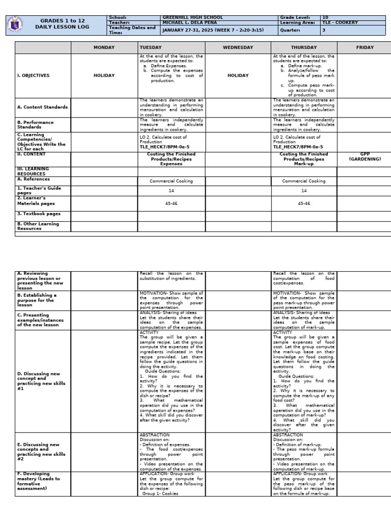 Q3-w7 | PDF | Cognition | Learning