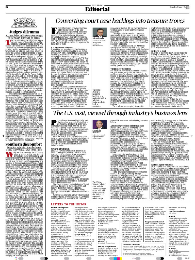 All English Editorial 22-02 | PDF | Mediation