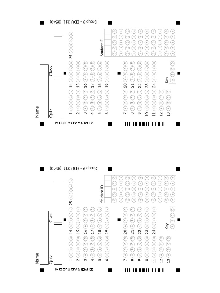 Answersheet-g9 | PDF