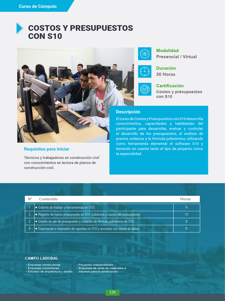 Costos y Presupuestos Con s10 | PDF | Presupuesto | Informática
