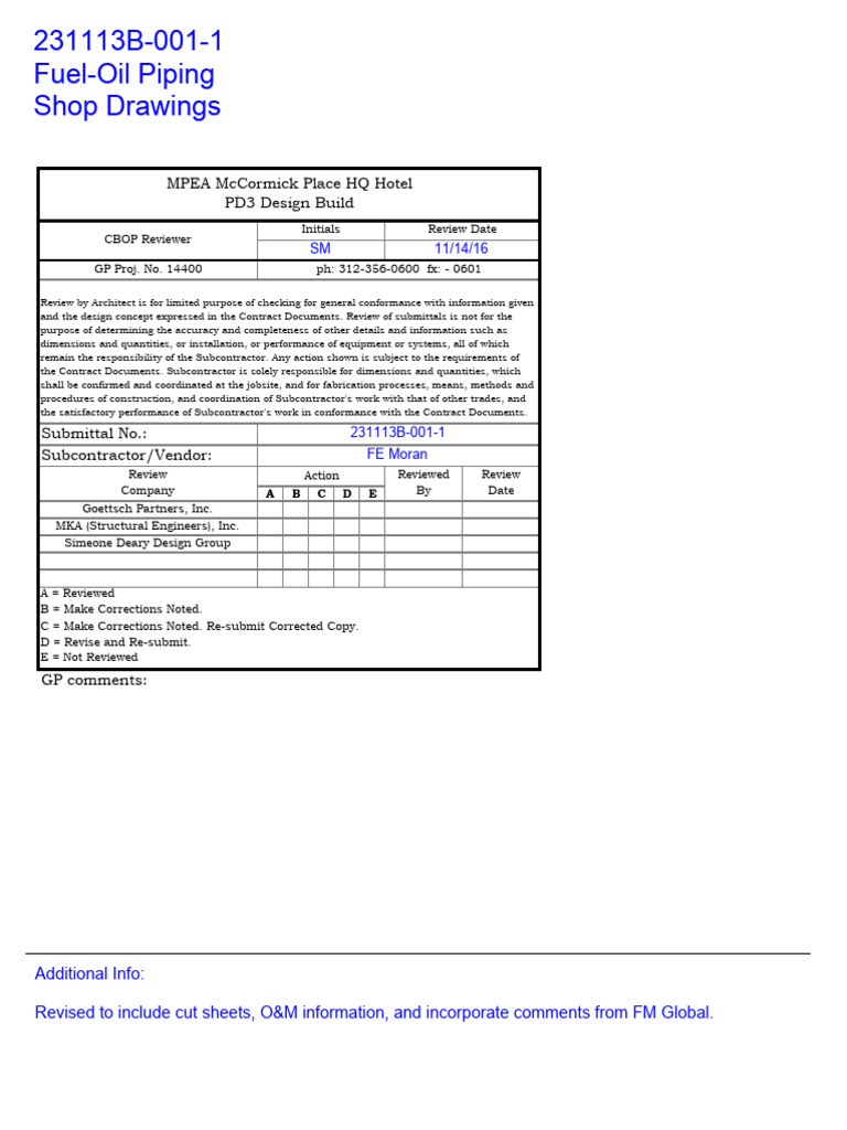 231113B Fuel Oil Piping Shop Drawings FE Moran | PDF | Valve | Pipe ...